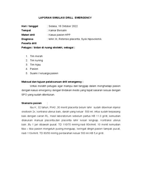 Laporan Drill Hpp Pdf