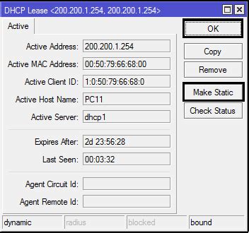 Lab Konfigurasi DHCP Make Static