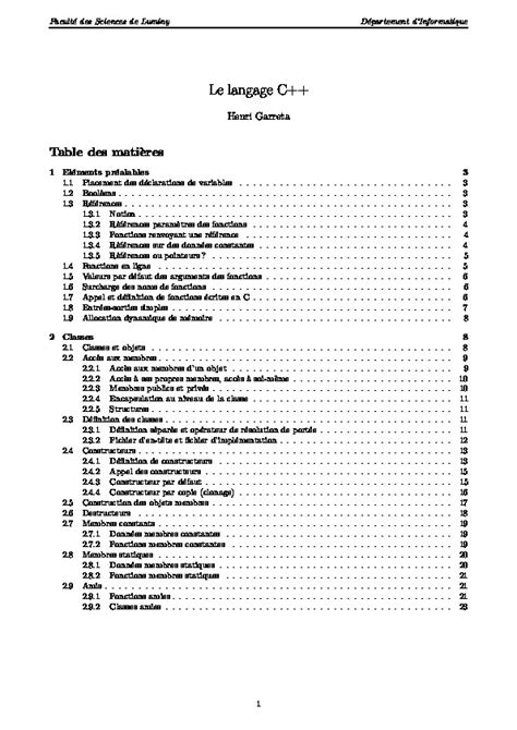 Support De Cours C En Pdf Coursinfopdf Com