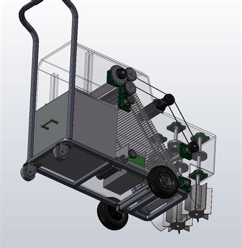城市道路落叶清扫机三维SW CAD 说明书 SOLIDWORKS 2016 模型图纸下载 懒石网