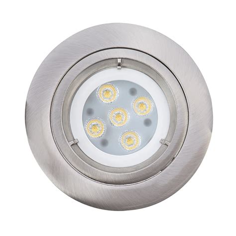 Led Downlight Kit 5 5w 500lumens Daylight Brushed Nickel Finish Arlec Uk