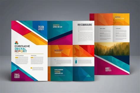 Premium Photo Material Design Of Brochure Set Abstract Annual Report