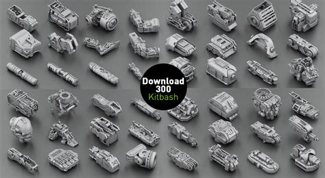 Download 300 Free Kitbash 3d Model 3dartist 3dart