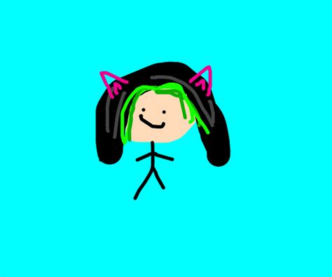 Egirl With Cat Ears Drawception