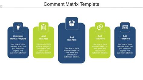 Comment Matrix Template Powerpoint Presentation And Slides Ppt Sample