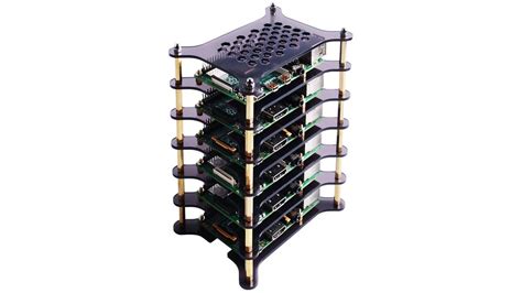 Geeekpi 6 Layers Cluster Case For Raspberry Pi Pi Rack Case With
