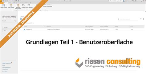 Einführung In Autodesk Inventor 2023 Teil 1 Von 6