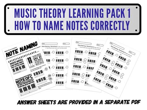 Note Naming Worksheets