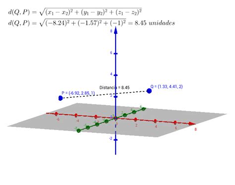 Distancia De Dos Puntos En El Espacio Geogebra