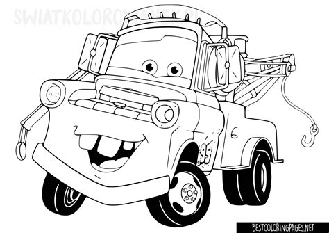 Cars Mater Coloring Pages