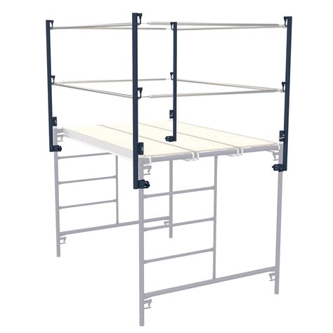 Metaltech Exterior Steel Scaffold Guard Rails Industrial Ladder And Supply Co Inc