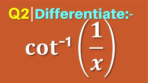 Derivative Of Cot At Samuel Moysey Blog