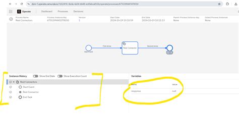 Getting Null Response In Rest Connector Of Bpmn Process Flow Camunda