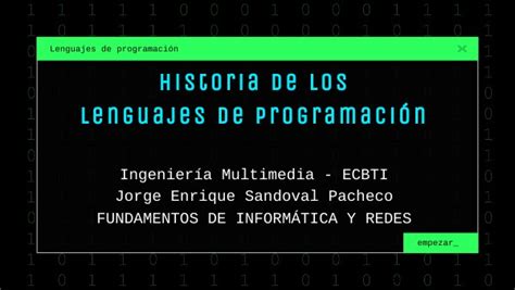 Lenguaje De Programación Genially