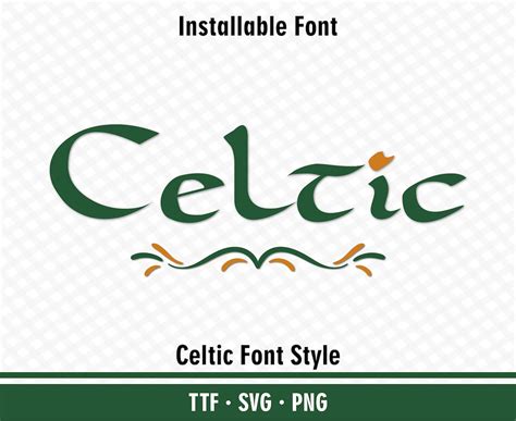 Celtic Font Irish Font Gaelic Font Celtic Letterig Font Celtic Script