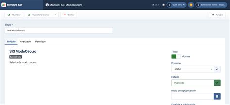 Sis Darkmode Module Joomla Free Joomla Extensions Sergio Iglesias
