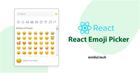 react emoji picker add emoji picker in a react app mridul tech