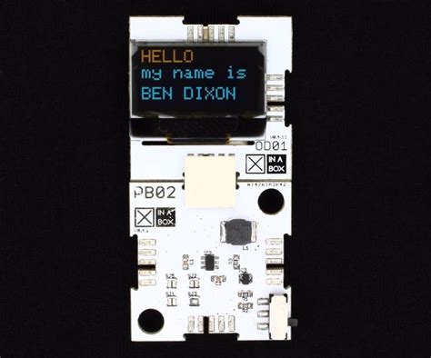 Oled Name Tag Using Xinabox And Arduino 7 Steps Instructables