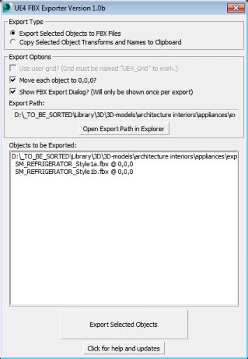 3ds Max Script Fbx Exporter From Tom Shannon Unreal Engine Blog