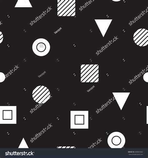 Vector Geometric Seamless Pattern Universal Repeating Stock Vector Royalty Free 608883362