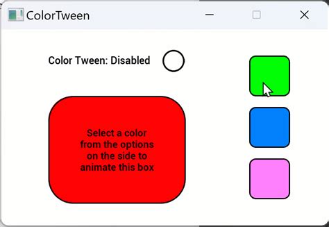 Animating Color With The Use Of An Rgb Tween Crank Software