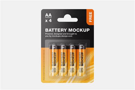 Aa Battery Pack Mockup Free Download Creativetacos