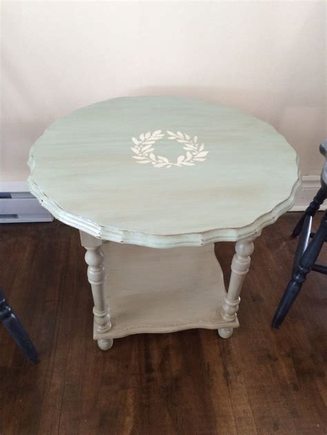 Shabby Chic Coffee Table With Stencilled Design