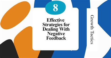Effective Strategies For Dealing With Negative Feedback