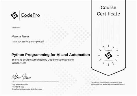 Python Ai Machinelearning Codepro Automation Womenintech Hamna Munir