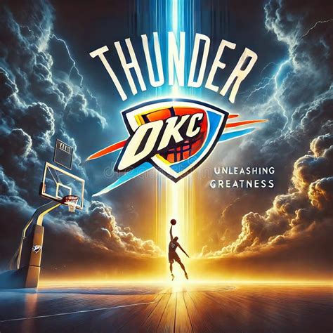 A Movie Poster For The Okc Thunder Basketball Team With Their Logo On