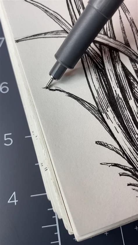 How To Draw Grass With Ink