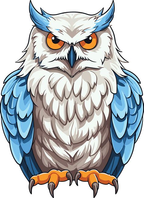 Majestic Snowy Owl Vector Art Experience The Arctics Enigmatic Beauty
