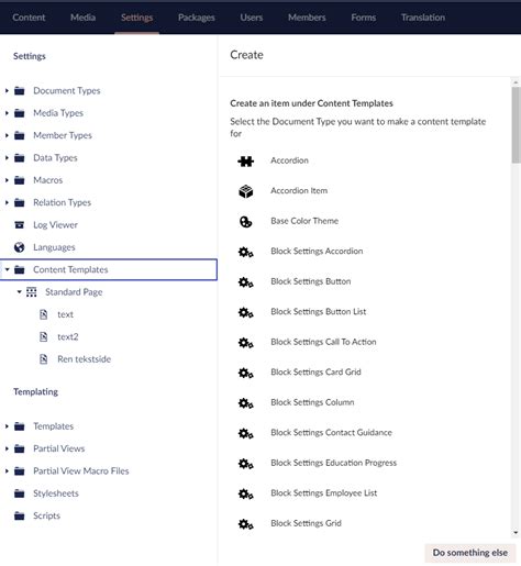 Content Templates For Element Types · Umbraco Umbraco Cms · Discussion 11742 · Github