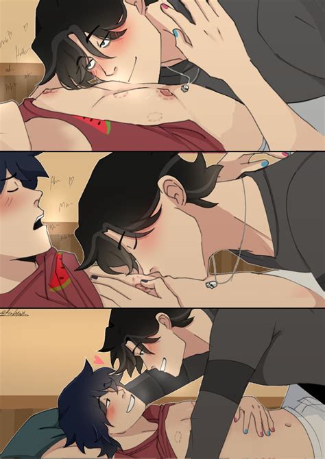 Rule 34 2boys Bite Bite Mark Biting Nipple Blush Comic Strip