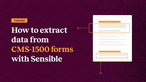 How To Extract Data From Cms 1500 Forms With Sensible Sensible Blog