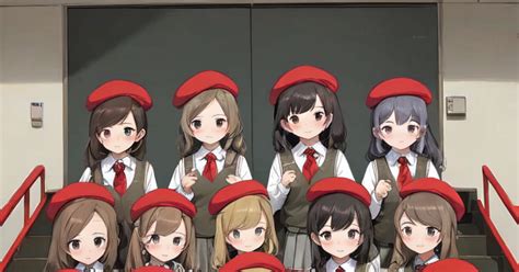 ベレー帽 少女合唱団♪ Hanaのイラスト Pixiv