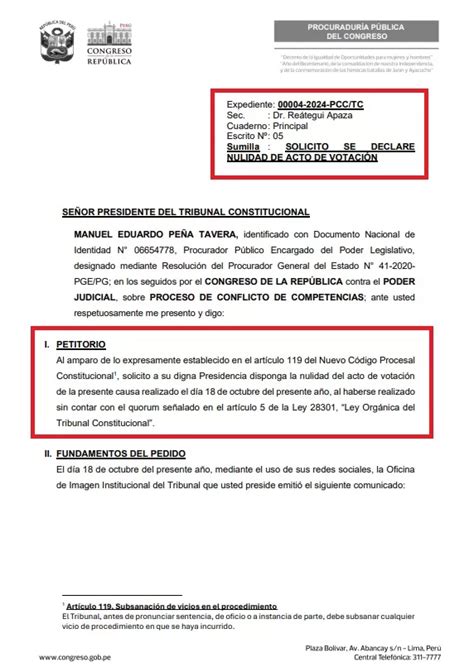 Congreso Solicitó Al Tc Anular Votación De Demanda Contra El Pj Canal N