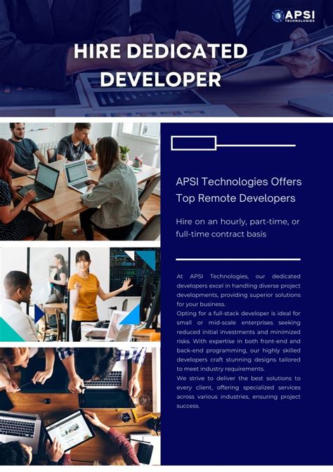 apsi technologies on linkedin remotedevelopers hiring apsitechnologies expertise