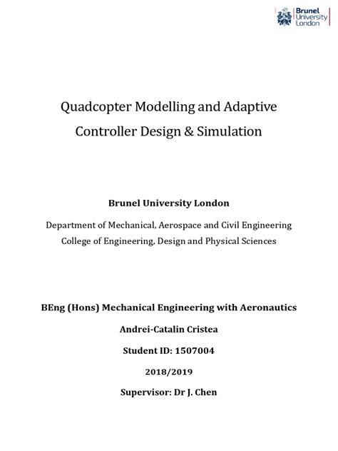 final year project pdf control theory quadcopter