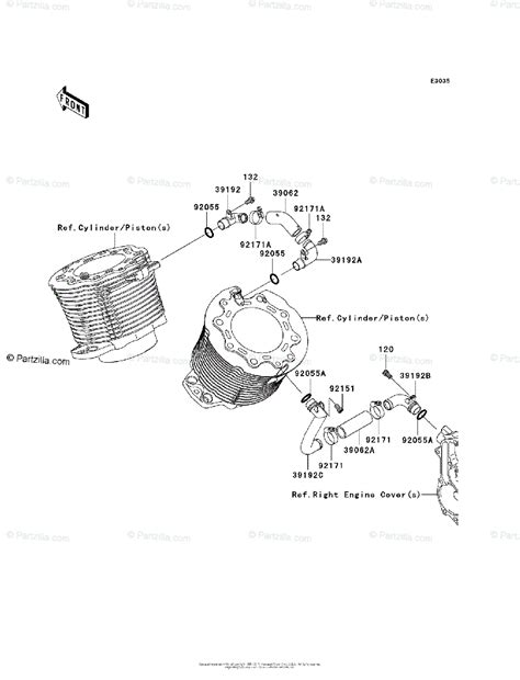 Kawasaki Motorcycle 2008 Oem Parts Diagram For Cooling