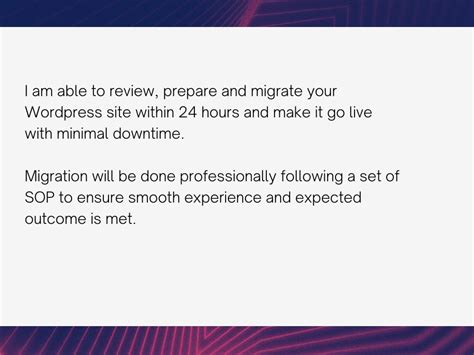 Wordpress Migration With Virtually No Downtime Upwork