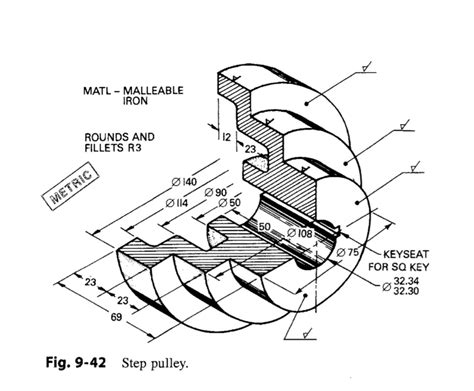 Solved AutoCAD Class Work Sectioning And Orthographic Chegg Com