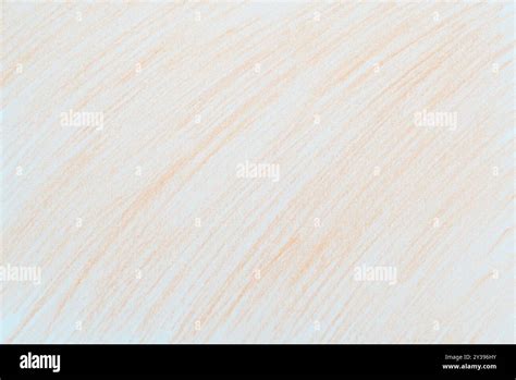 Orange Pencil Diagonal Hatching On White Paper Background Hand Drawn