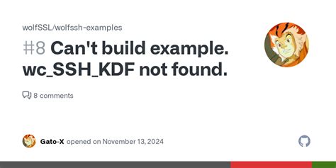Cant Build Example Wcsshkdf Not Found · Issue 8 · Wolfsslwolfssh