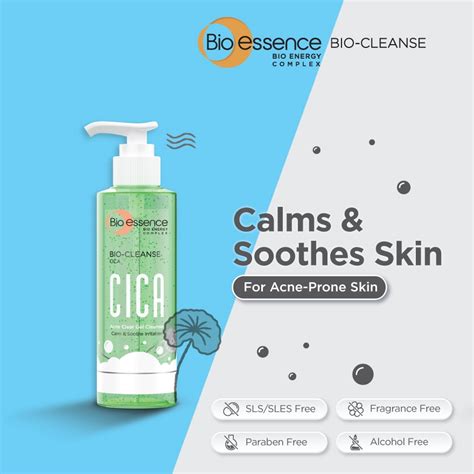 Bio Essence Bio Cleanse Cica Acne Clear Gel Cleanser 150ml Shopee