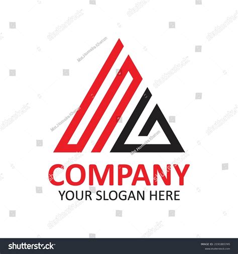 Creative Triangle Vector Triangle Shape Letter Stock Vector Royalty