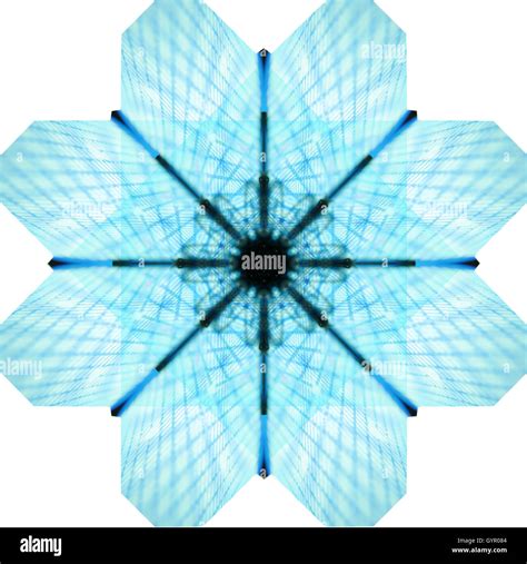 Circular Kaleidoscope Pattern Cut Out Stock Images Pictures Alamy