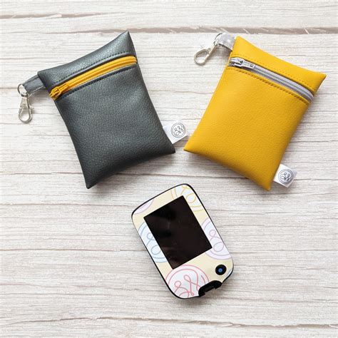 Freestyle Libre Reader Compact Zip Pouch Sherbet Needles