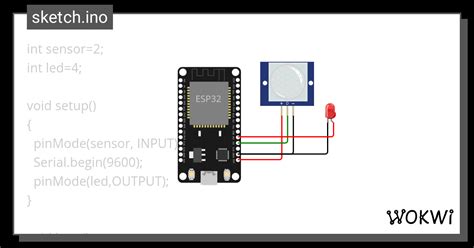 Lat Sensor Pir Wokwi Esp32 Stm32 Arduino Simulator