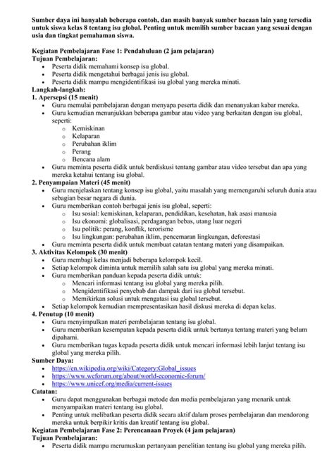 Modul Ajar Kelas 8by Gemini Bahasa Indonesia Pdf